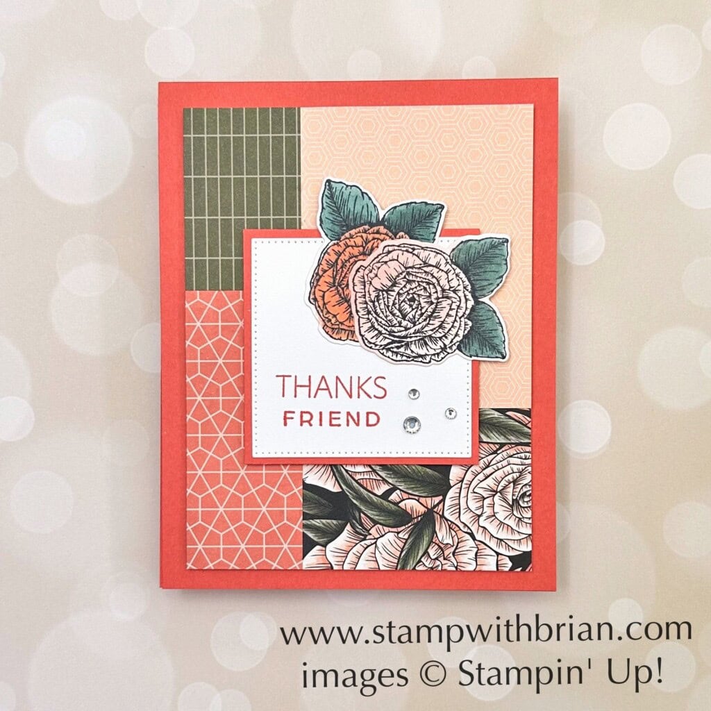 Thanks, Friend – A Patchwork Card – STAMP WITH BRIAN
