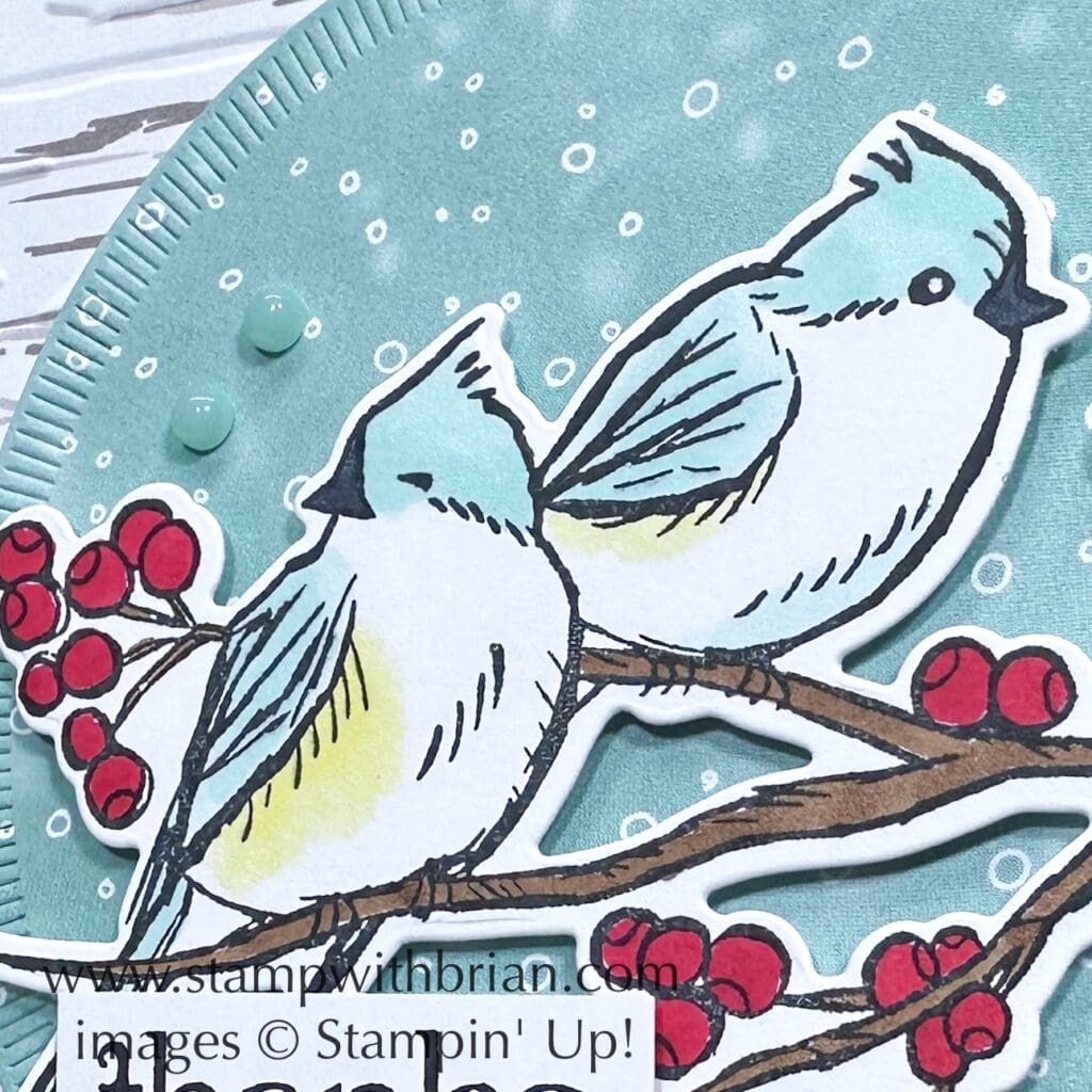Thanks with Winterly Tree Tops – STAMP WITH BRIAN