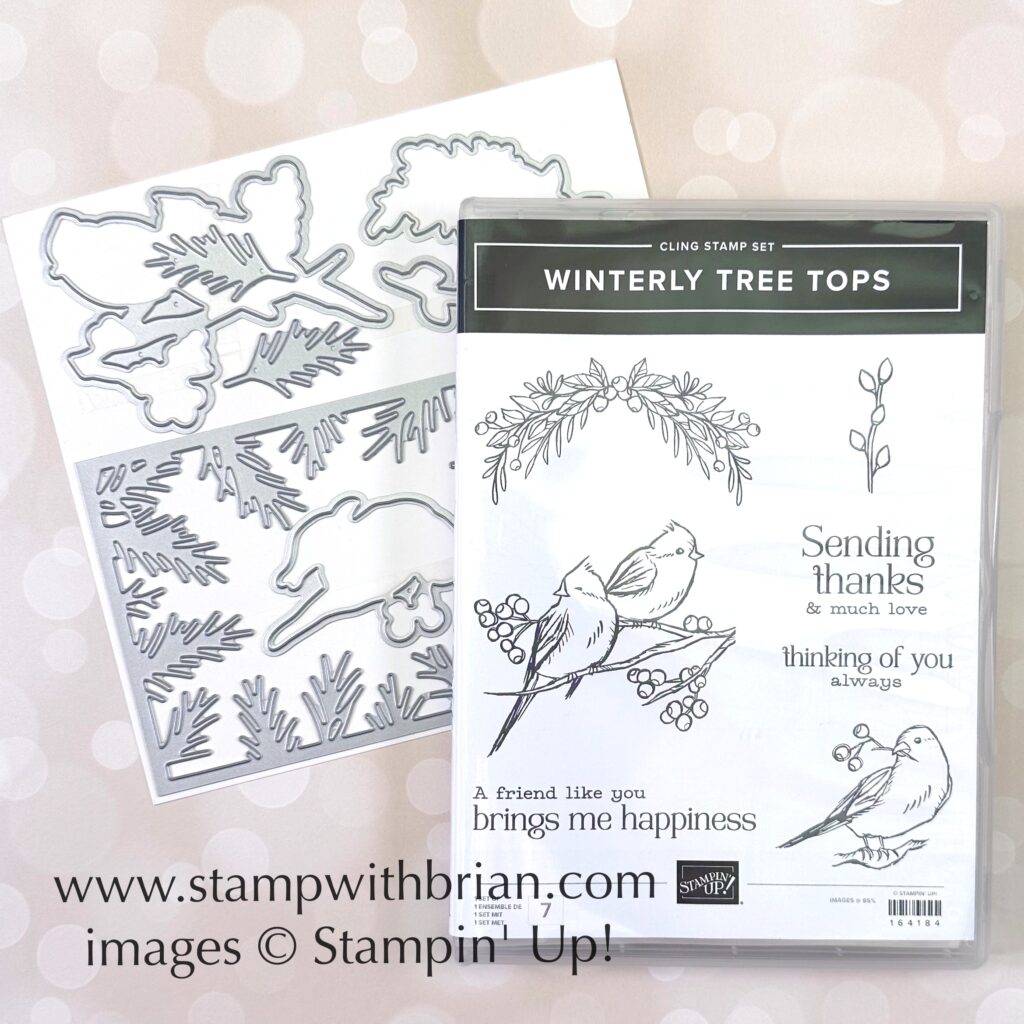 Thanks with Winterly Tree Tops – STAMP WITH BRIAN